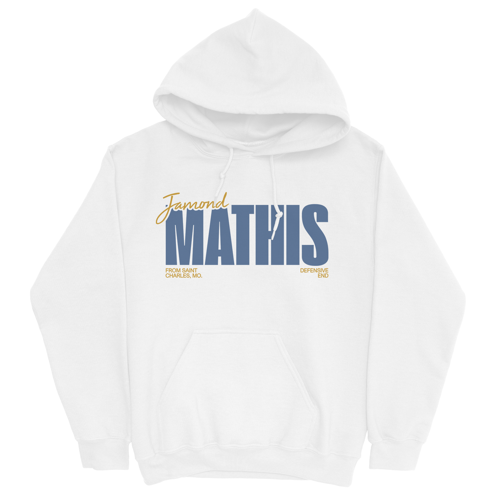 JAMOND MATHIS CLASSIC WHITE HOODIE – Only Fresh Designs